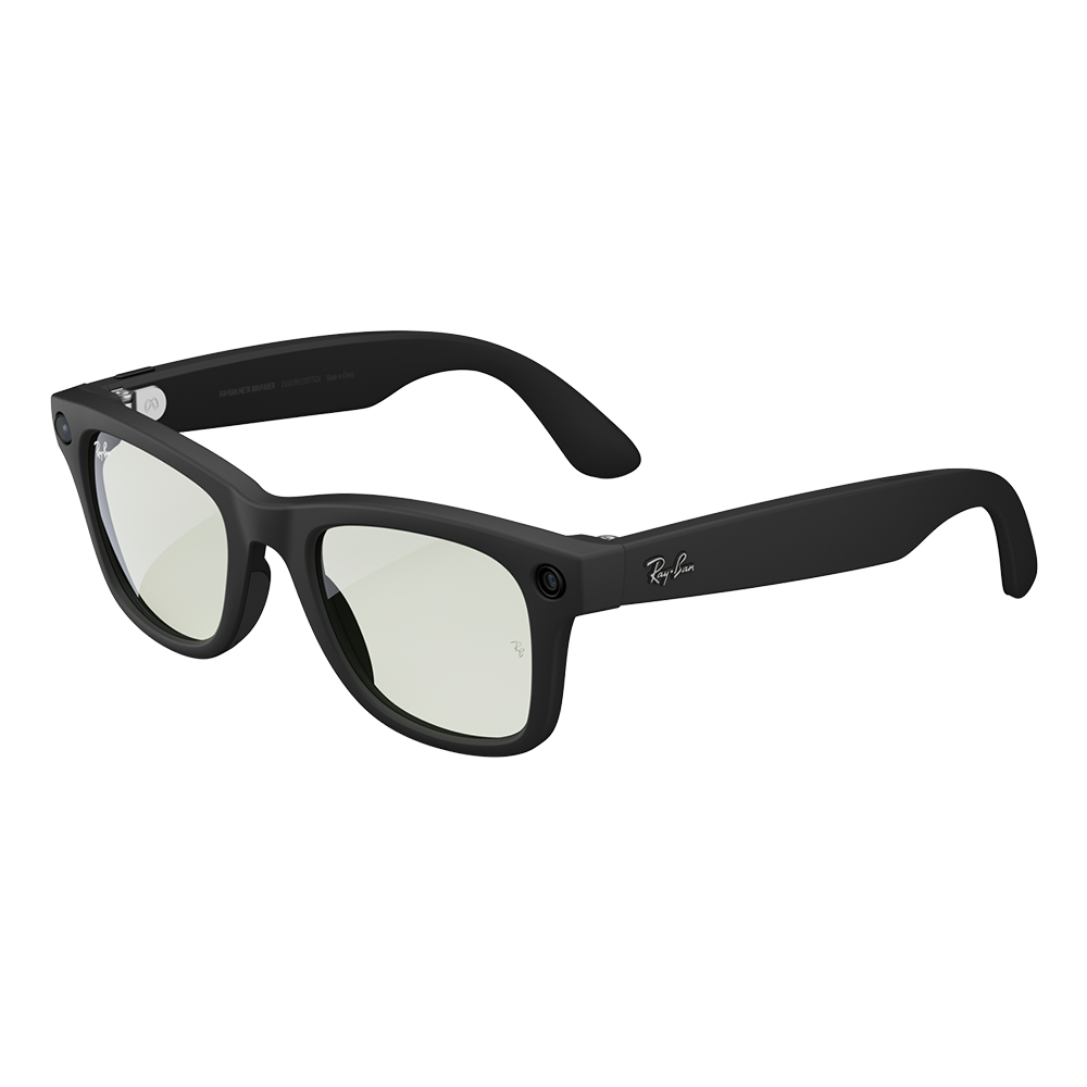 Ray-Ban Meta Glasses Wayfarer Transitions G15 Green - Matte Black ...