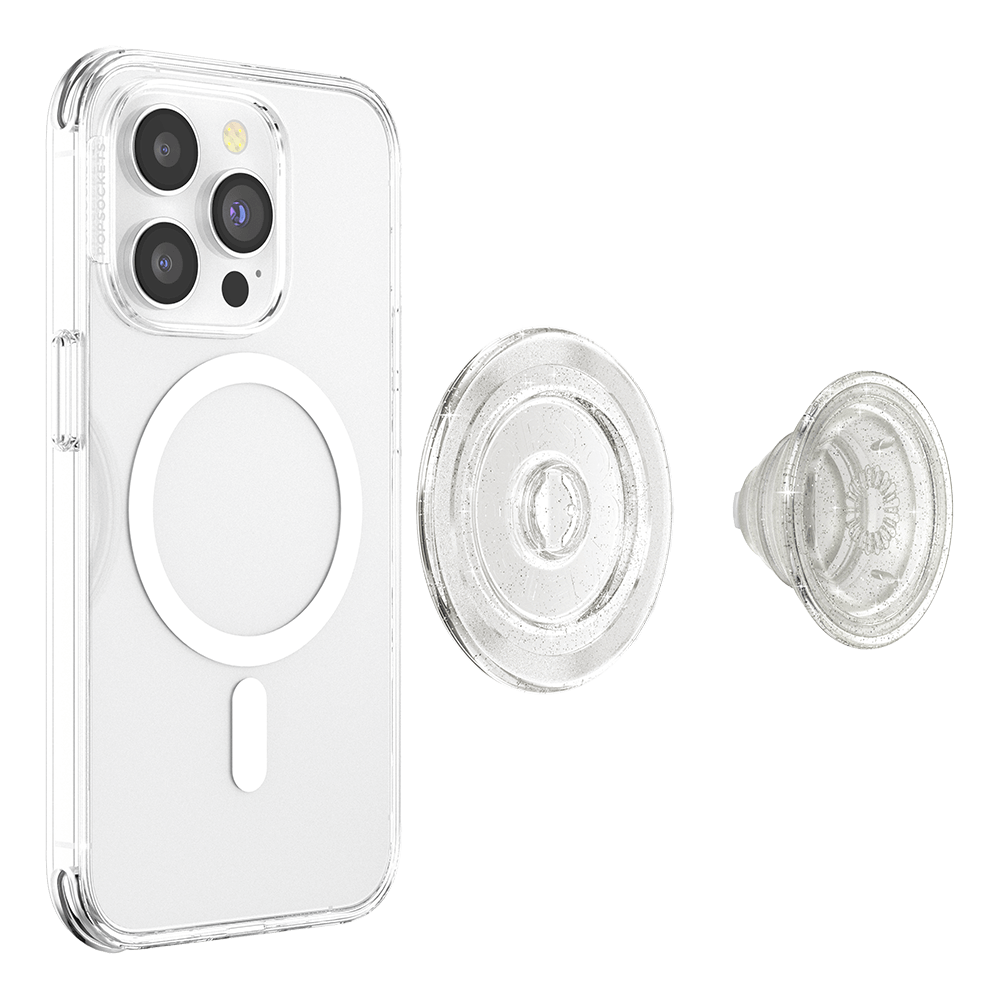 PopSockets PopGrip for MagSafe - Sparkle Clear | Accessories at T ...